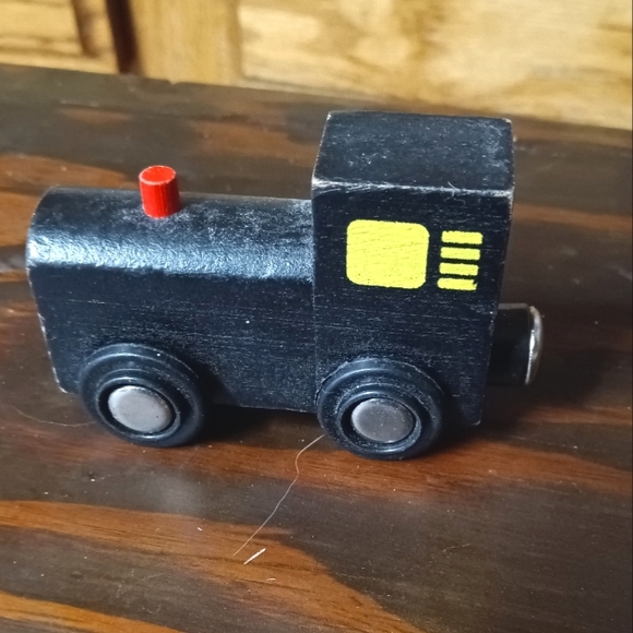 Wood Train | Other | Vintage Wooden Hand Painted Train With | Poshmark